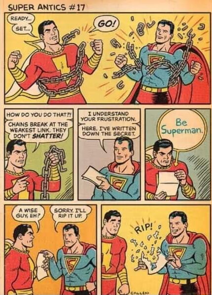 SUPER ANTICS #17 T UNDERSTAND YOUR FRUSTRATION. HERE. I'VE WRITTEN DOWN ...