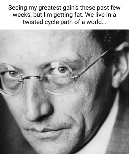 Seeing my greatest gain's these past few weeks, but I'm getting fat. We ...