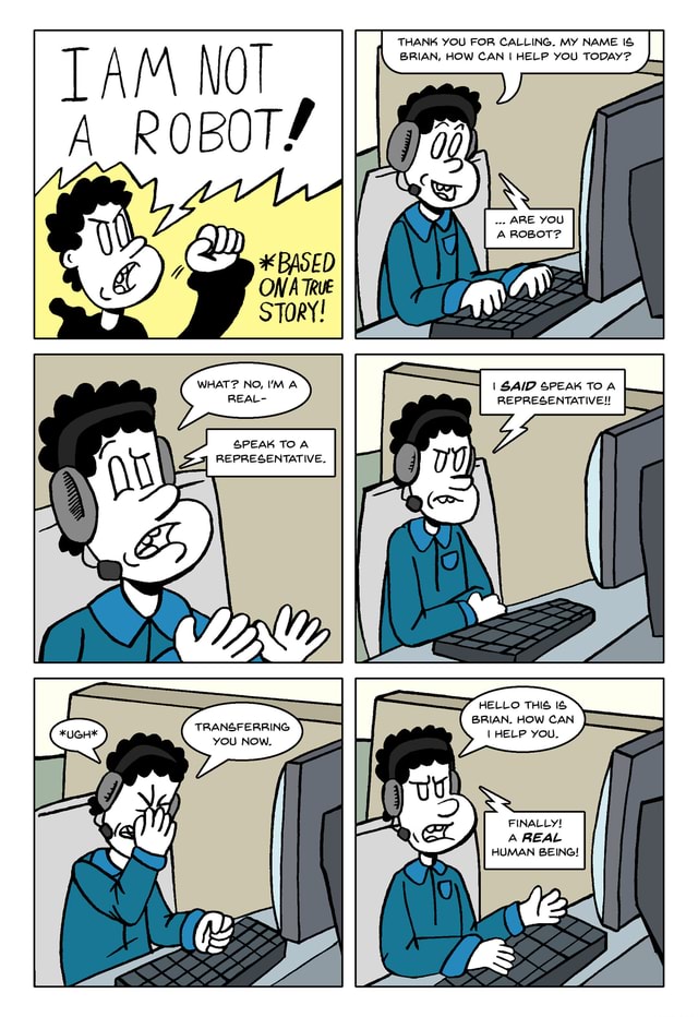 I am not a robot (@one_and_only_comics) - LAM Not A ROBOTS BASED wy ...