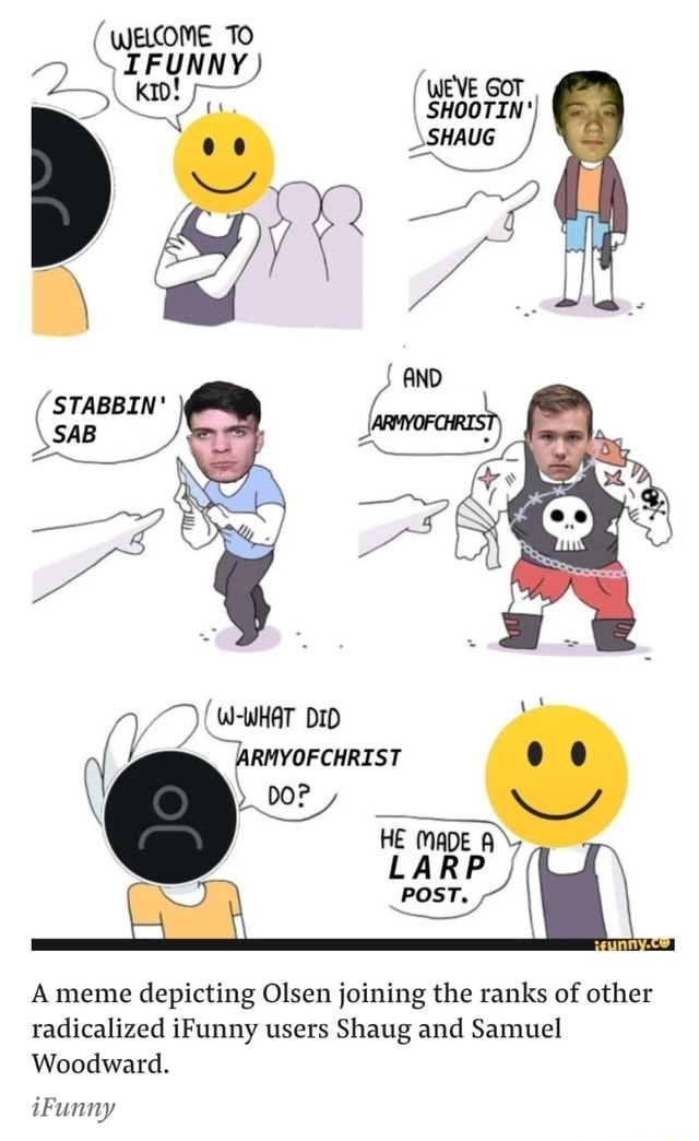 RMYDFCHRIST O 0 ªí E A meme depicting Olsen joining the ranks of other ...