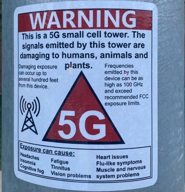 This is a small cell tower. The signals emitted by this tower are ...