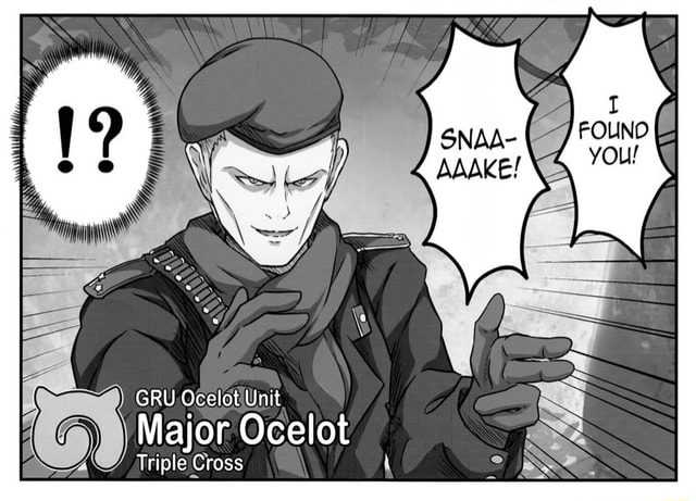 GRU Ocelot Unit Major Ocelot Triple Cross - iFunny