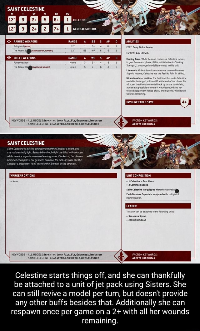SAINT CELESTINE es RANGED WEAPONS SEMINAE SUPERIA Bolt pistol CORE ...