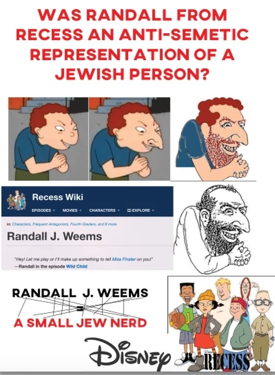 WAS RANDALL FROM RECESS AN ANTl-SEMETIC REPRESENTATION OF A JEWISH ...