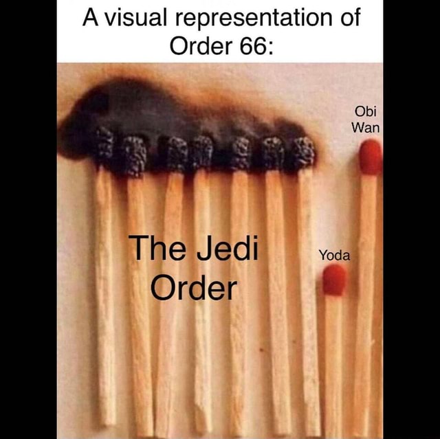 A visual representation of Order 66: Obi Wan Yoda The Jedi Yoda Order ...