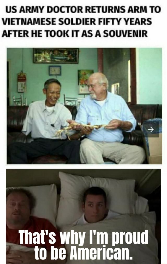US ARMY DOCTOR RETURNS ARM TO VIETNAMESE SOLDIER FIFTY YEARS AFTER HE ...