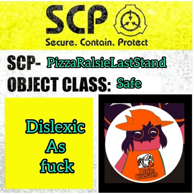 SCP Secure. Contain. Protect SEP- RizzakalsieltastStai OBJECT CLASS: Sate As MAGI - iFunny