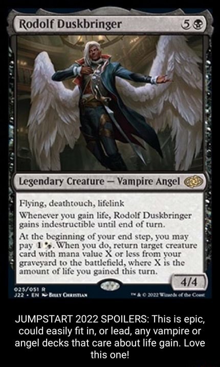 Rodolf uskbringer SE if Legendary Varnpire angel Flying, deathtouch ...