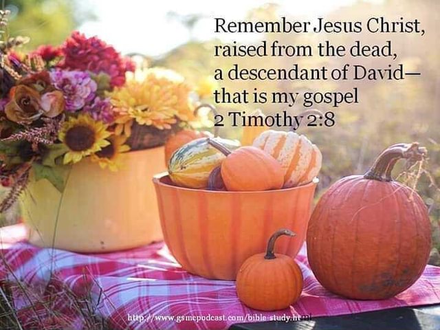 Remember Jesus Christ, raised from the dead, a descendant of David- is ...