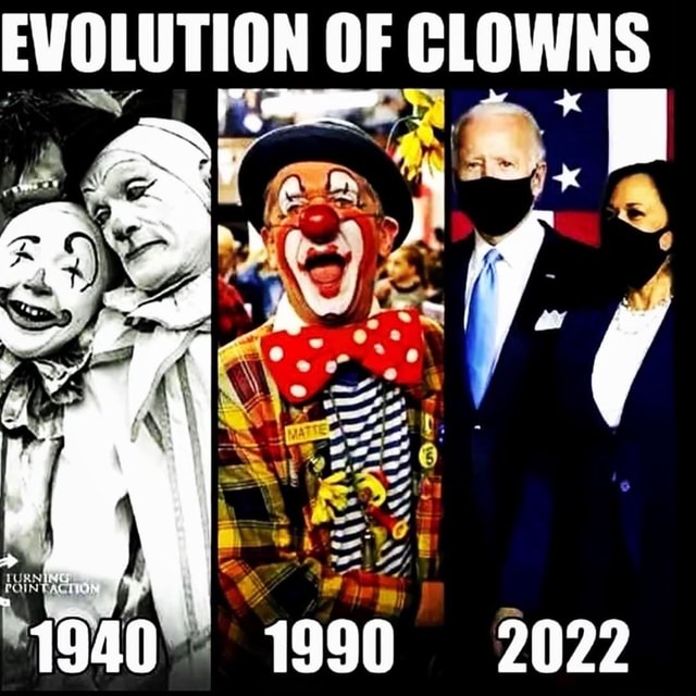 EVOLUTION OF CLOWNS 1940 1990 - iFunny