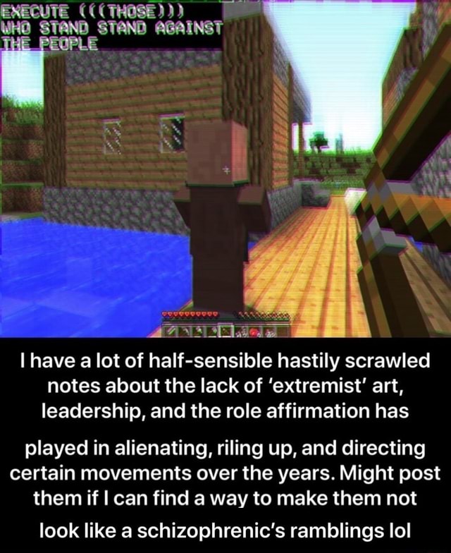 I have a lot of half-sensible hastily scrawled notes about the lack of ...