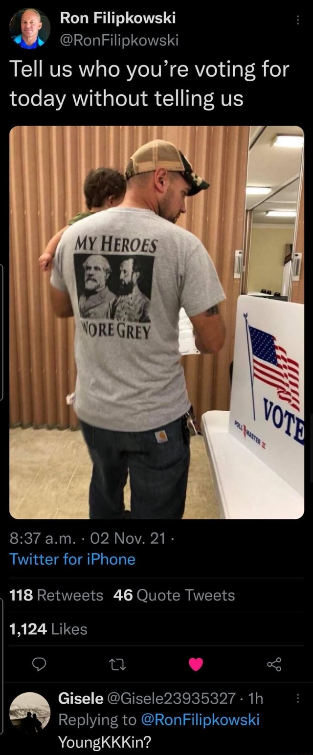 Ron Filipkowski @RonFilipkowski Tell us who you're voting for today ...