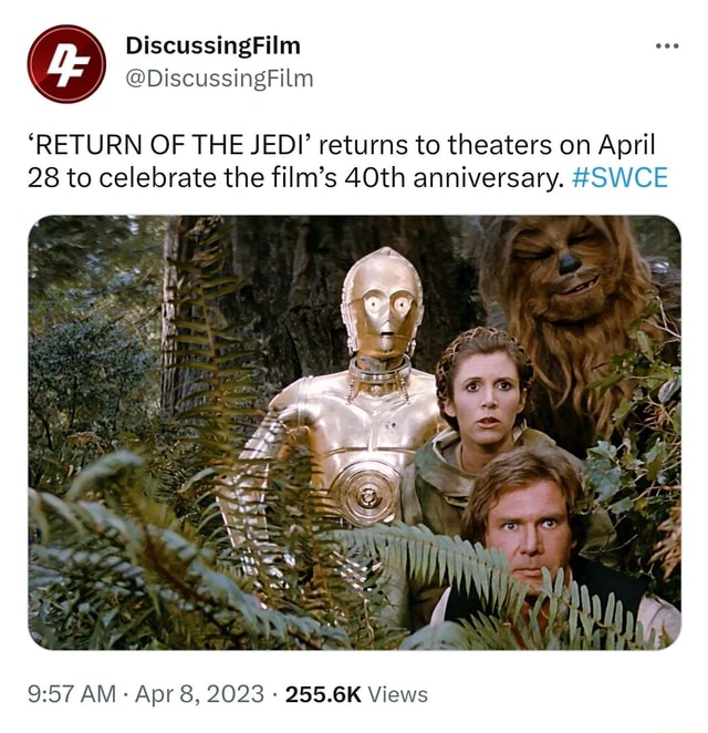 Return Of The Jedi Returns To Theaters On April 28 To Celebrate The 2341