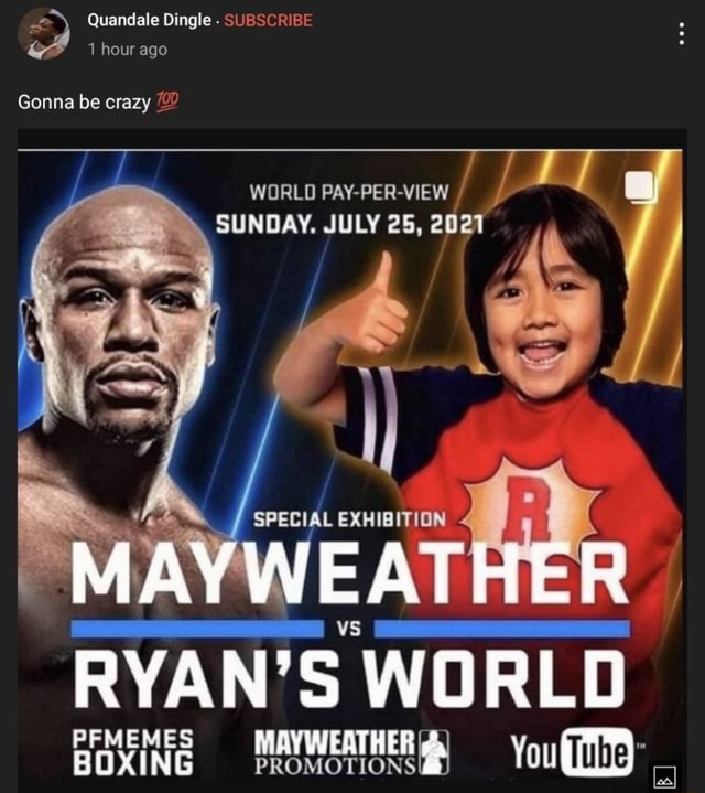 Quandale Dingle - SUBSCRIBE 1 hour ago Gonna be crazy WORLO PAY-PER ...