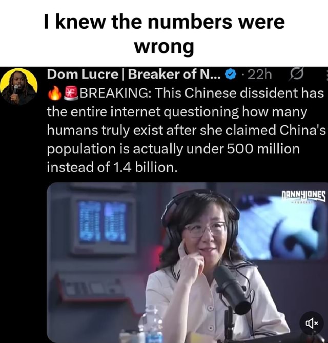 I knew the numbers were wrong Dom Lucre I Breaker of N... (J BREAKING ...