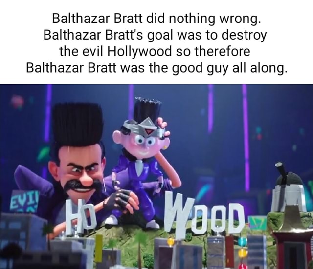 Balthazar Bratt did nothing wrong. Balthazar Bratt's goal was to ...