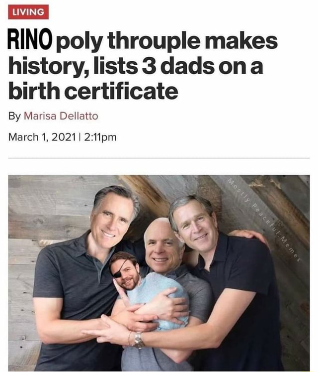 LIVING I RINO poly throuple makes history, lists 3 dads ona birth ... LIVING I RINO poly throuple makes history, lists 3 dads ona birth ...