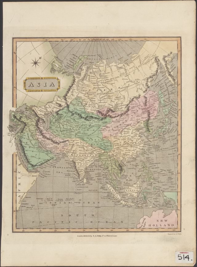 1811 engraved map of Asia - iFunny