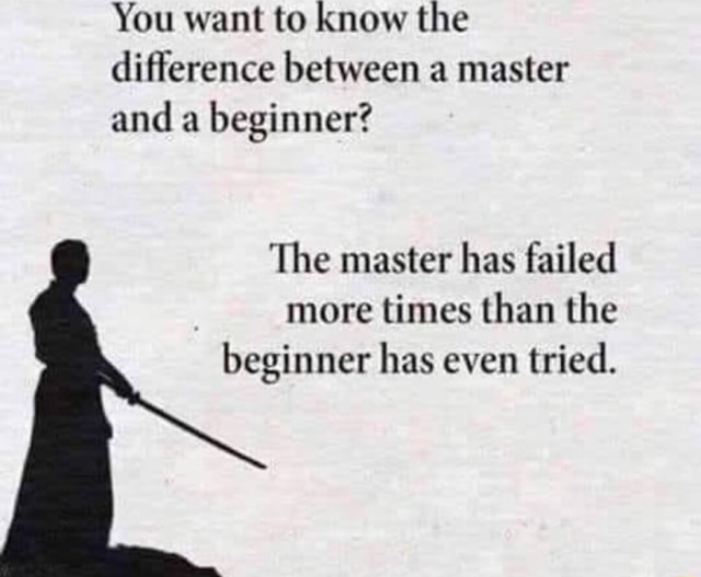 You want to know the difference between a master and a beginner? The ...