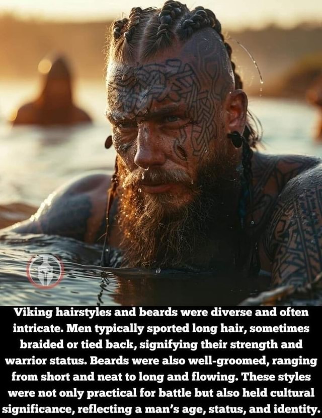Viking hairstyles and beards were diverse and often intricate. Men ...