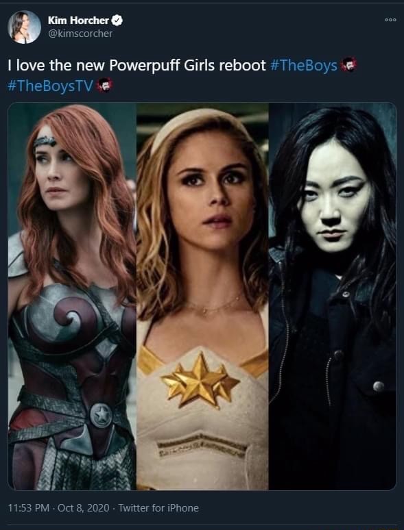 Kim Horcher love the new Powerpuff Girls reboot #The #TheBoysTV PM ...