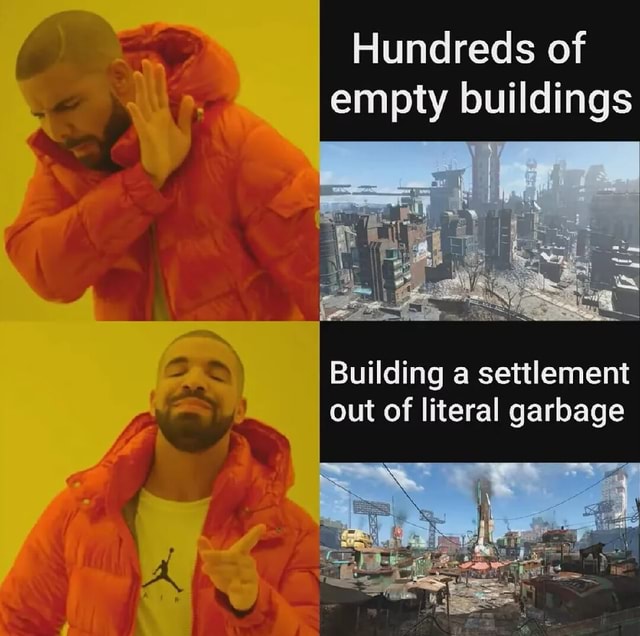 Hundreds of empty buildings Building a settlement out of literal ...