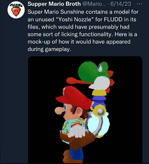 Supper Mario Broth @Mario... Super Mario Sunshine contains a model for ...