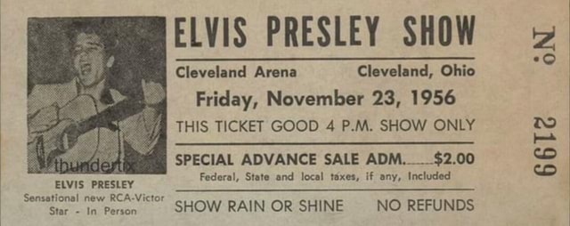 ELVIS PRESLEY Sensational new RCA Star - In Person ELVIS PRESLEY SHOW ...