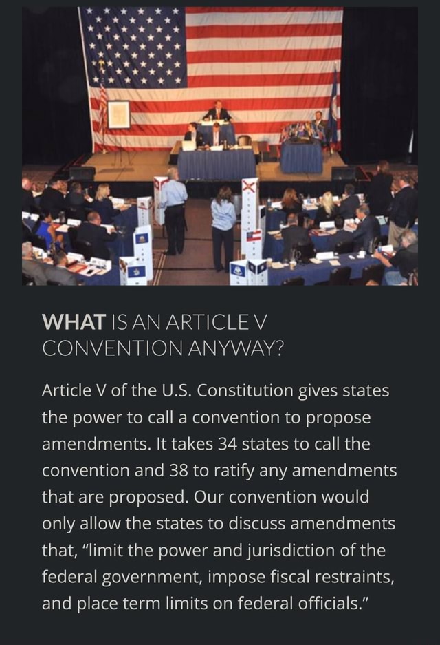 WHAT IS AN ARTICLE V CONVENTION ANYWAY? Article V of the U.S ...