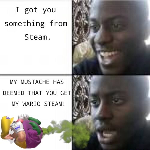 I got you something from Steam. MY MUSTACHE HAS DEEMED THAT YOU GET MY ...