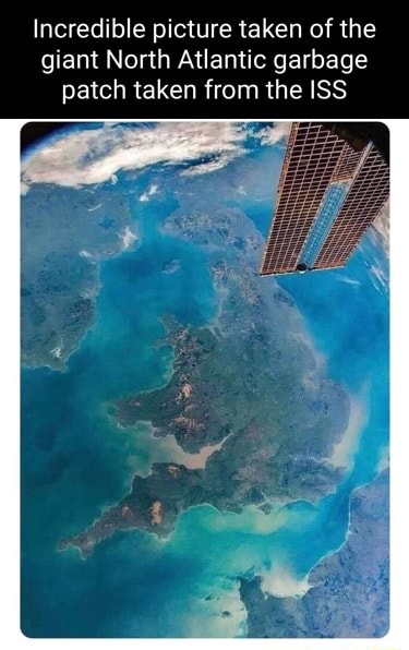 Incredible picture taken of the giant North Atlantic garbage patch ...