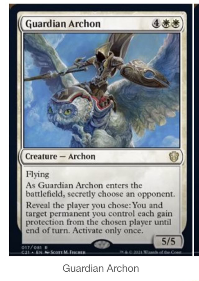Guardian Archon Creature - Archon Flying As Guardian Archon enters the ...