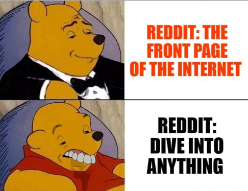 REDDIT: THE FRONT PAGE OF THE INTERNET REDDIT: DIVE INTO ANYTHING - iFunny