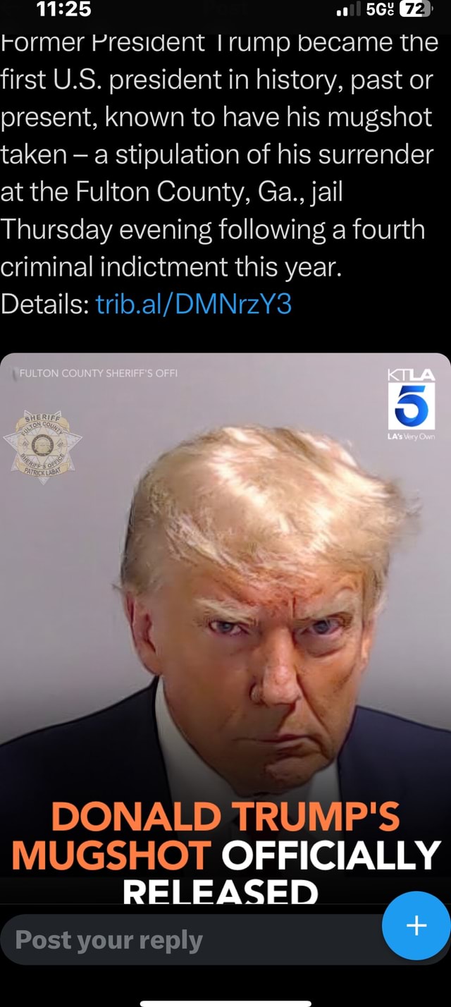 Former President I rump became the first U.S. president in history ...