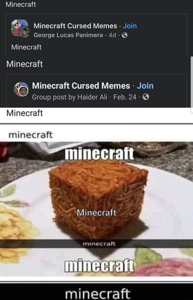 Minecraft Minecraft Cursed Memes - Join George Lucas Panimera Minecraft ...