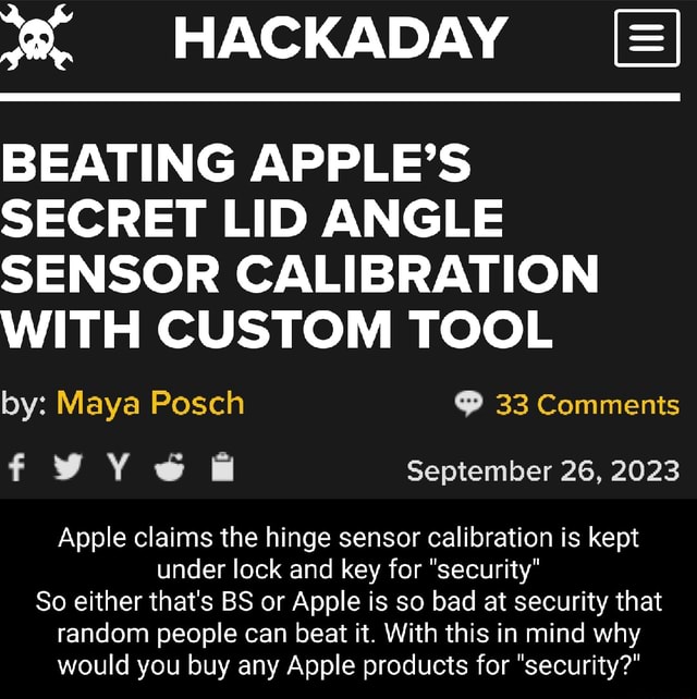 BEATING APPLE'S SECRET LID ANGLE SENSOR CALIBRATION WITH CUSTOM TOOL by ...