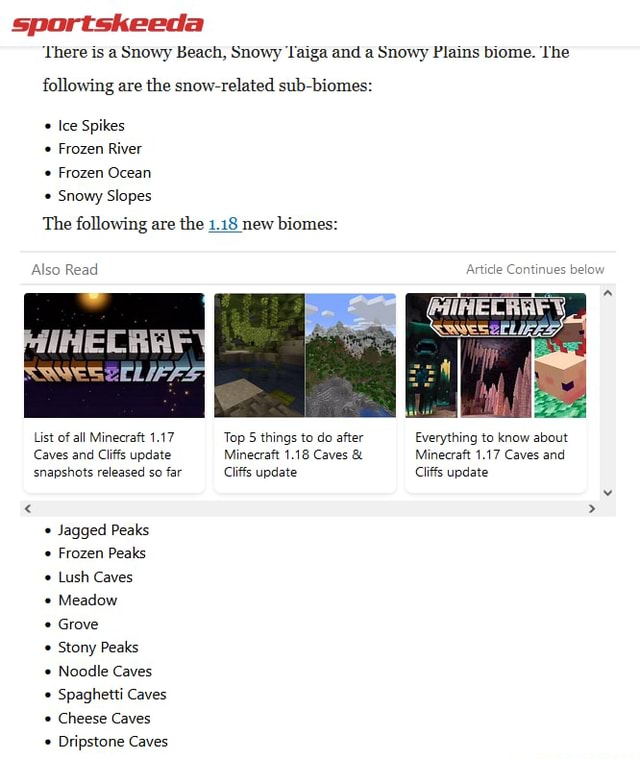 Sportskeeda 'There is a Snowy Beach, Snowy Laiga and a Snowy Plains ...