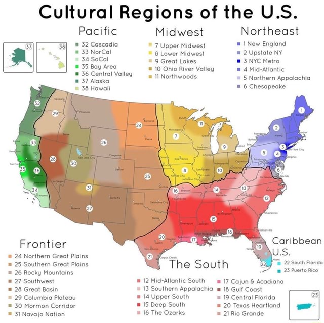 Cultural Regions of the U.S. Pacific 34 SoCal 35 Bay Area 36 Central ...