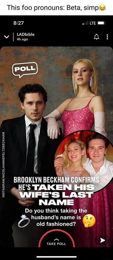 This foo pronouns: Beta, simp: LADbible : thage BROOKLYN BECK' CONFIRMS ...