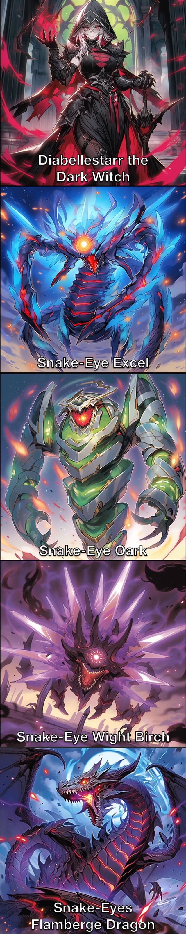 Diabellestarr the Dark Witch Snake-Eye Excel Sna ke-Eye I Snake-Eye ...