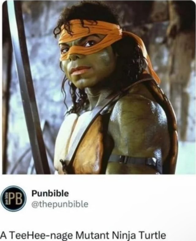 Punbible @thepunbible TeeHee-nage Mutant Ninja Turtle - iFunny