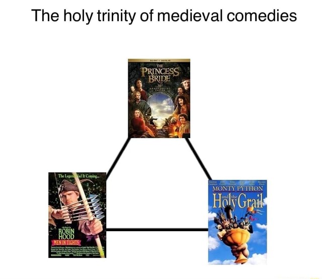 The holy trinity of medieval comedies PRINCESS RRIDE MONTY PYTHON ...