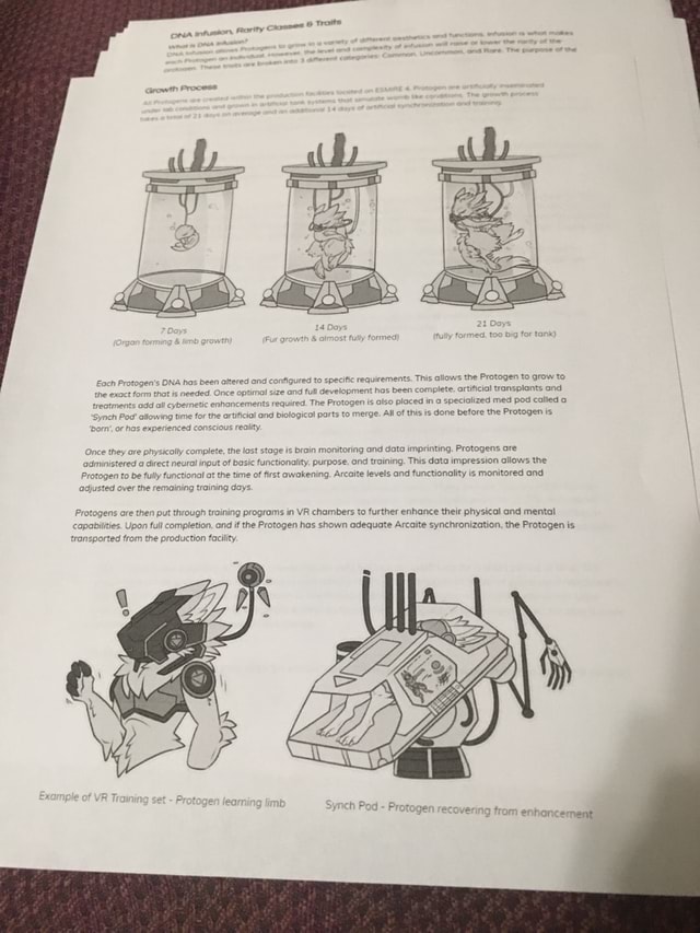 Configured to specific requirements. This allows the Protogen to grow ...