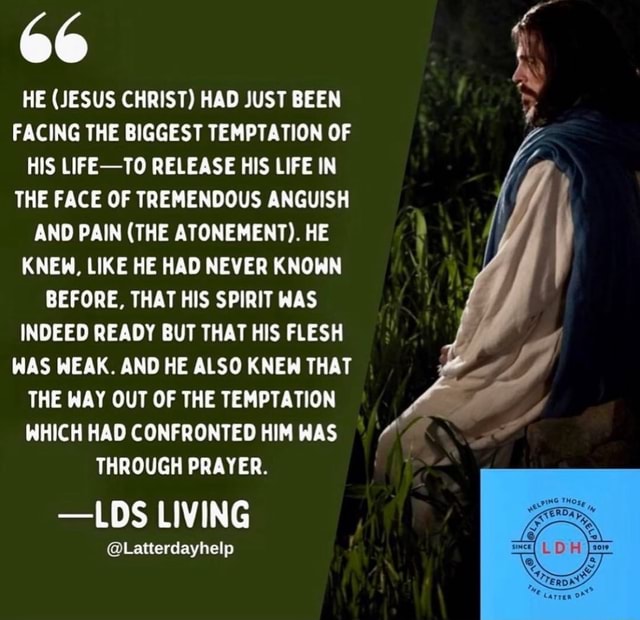 66 HE (JESUS CHRIST) HAD JUST BEEN FACING THE BIGGEST TEMPTATION OF HIS ...