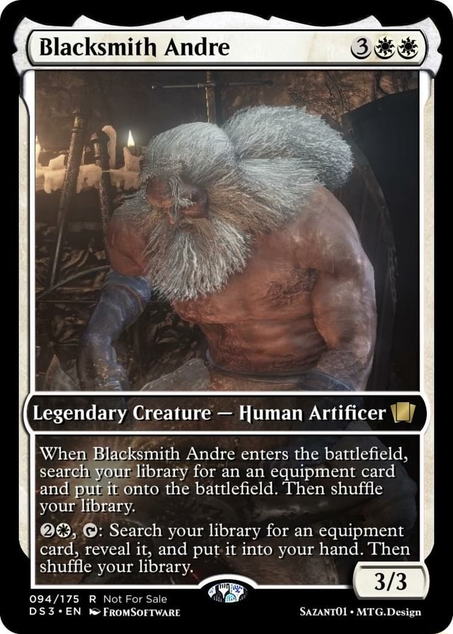 Blacksmith Andre Legendary Creature - Human Artificer When Blacksmith ...