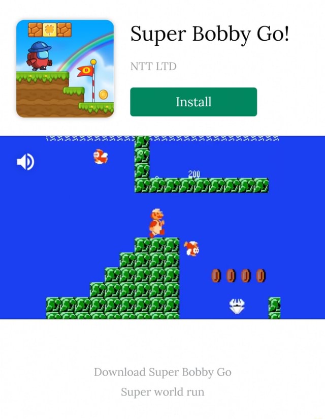 Super Bobby Go! NTT LTD Install RAD Download Super Bobby Go Super world ...
