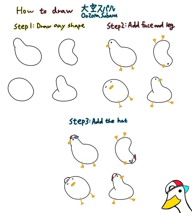 How to draw Step I: Draw Any Shape Step2: Adel Face leq HS OG OO OS OO ...