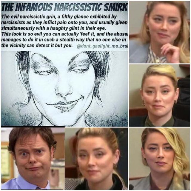 HE INFAMOUS NARCISSISTIC SMIRK 'The evil narcissistic grin, a filthy ...