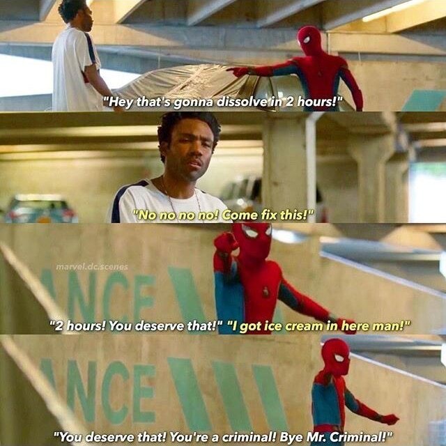 "Hey that's gonna dissolve in'2 hours!" "2 hours! You deserve that ...