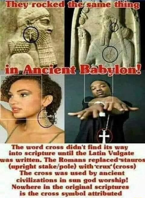 The word cross didn't find its way into scripture until the Latin ...